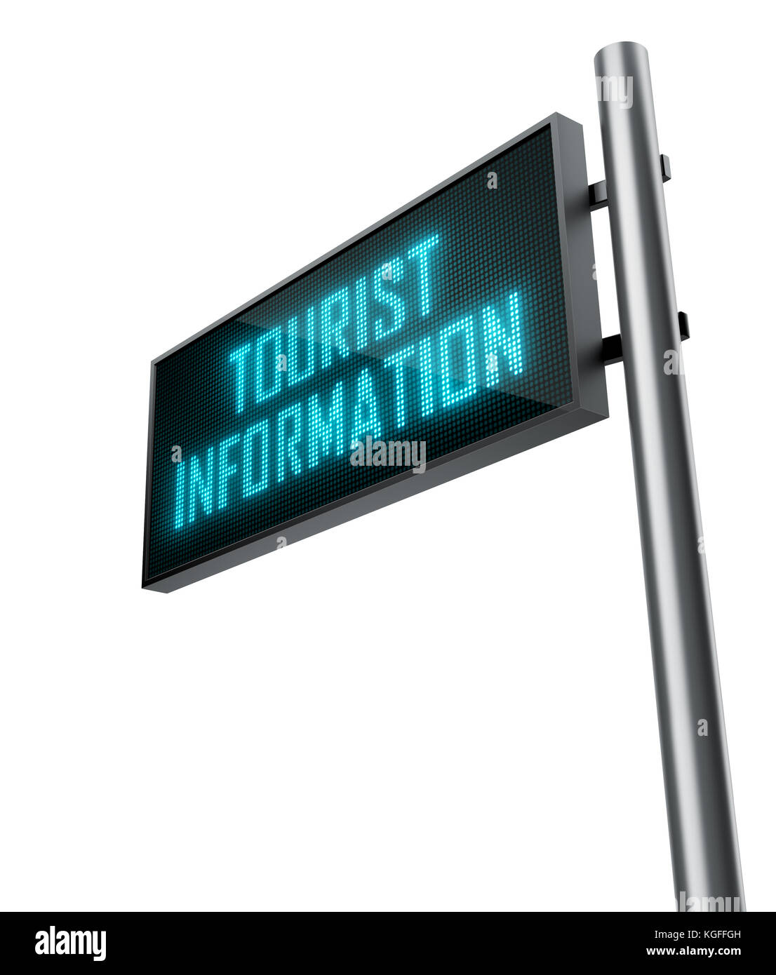 Tourist Information led sign isolated on white background Stock Photo ...