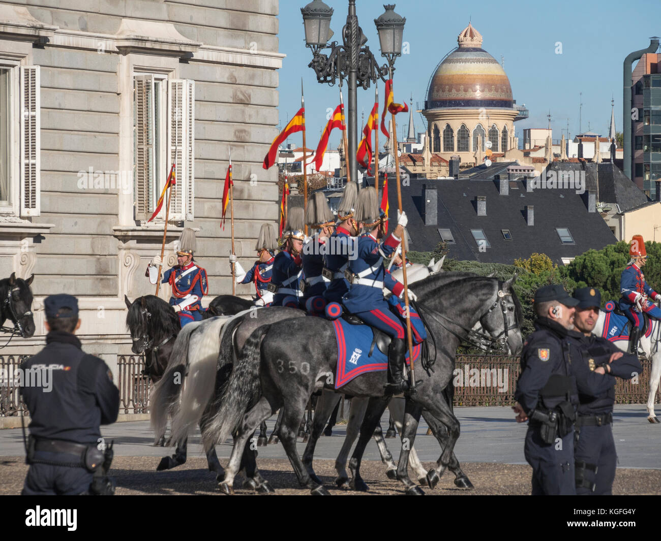 Parade in the royal palace of Madrid. Madrid, Spain Stock Photo - Alamy