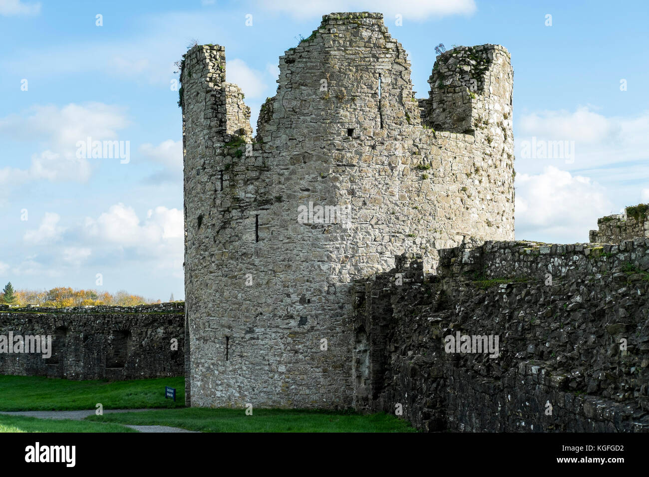 Round tower of Trim castle in County Meath near Dublin, Republic of ...