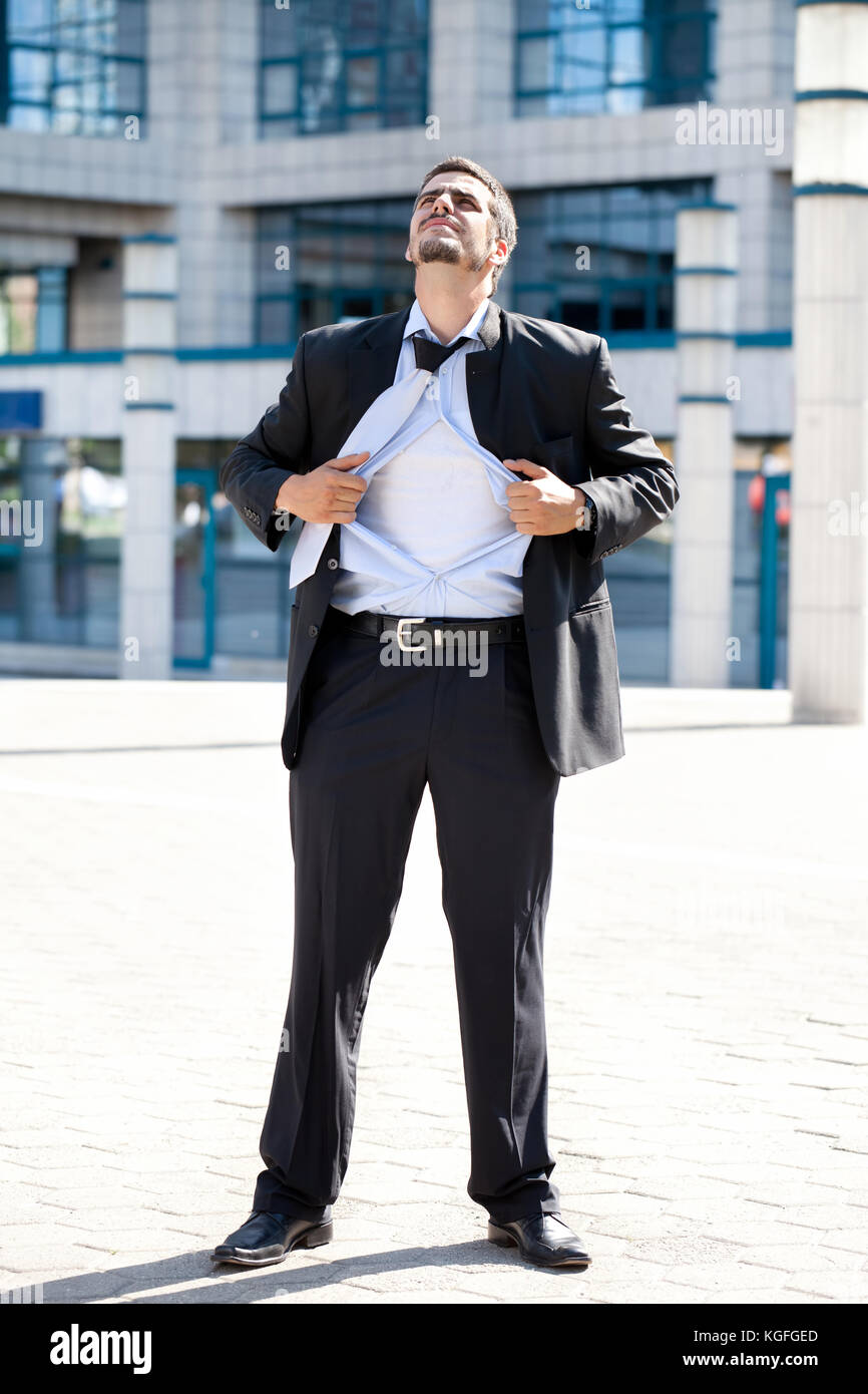 Ripping shirt open hi-res stock photography and images - Alamy