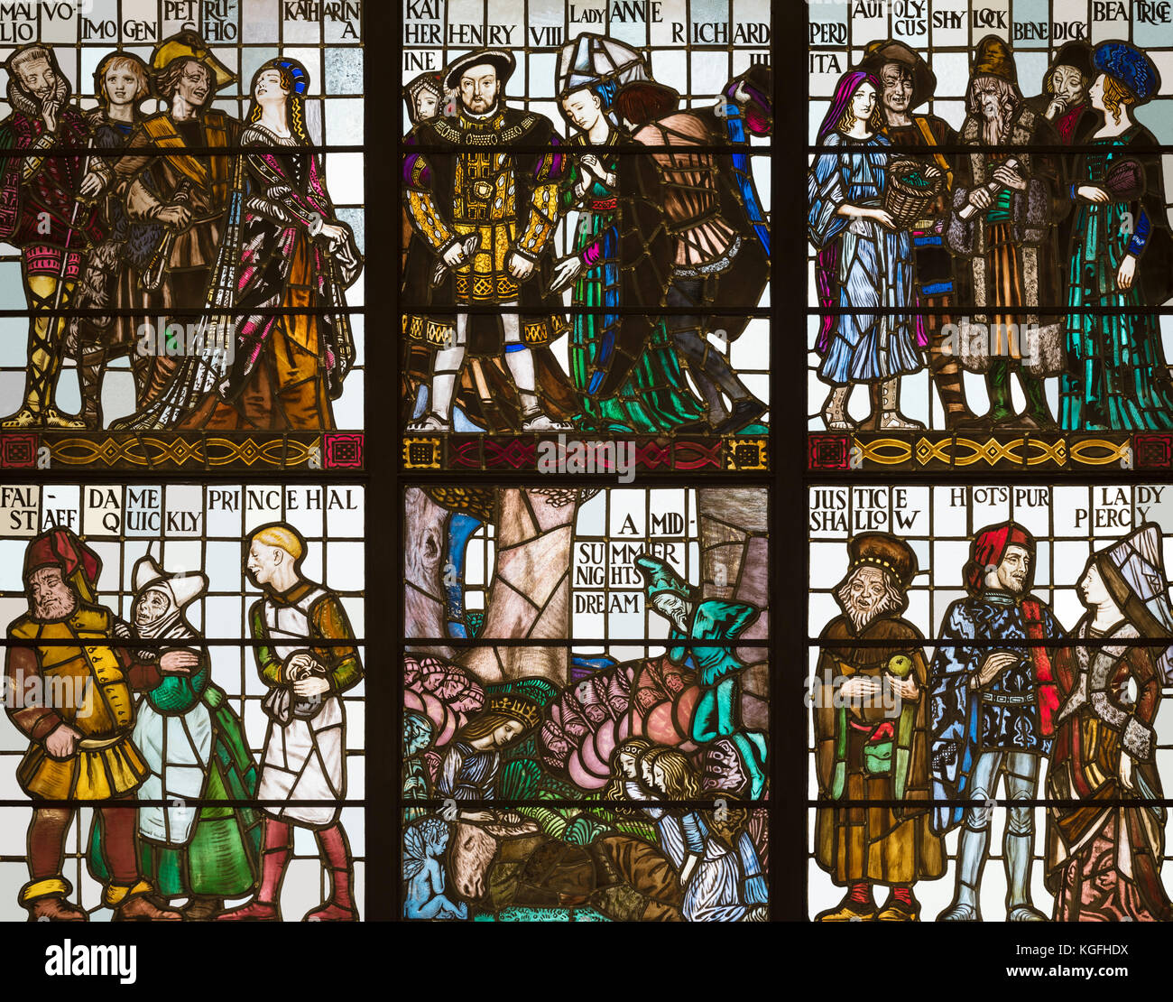 Shakespearean characters above the main entrance hall to The Central ...