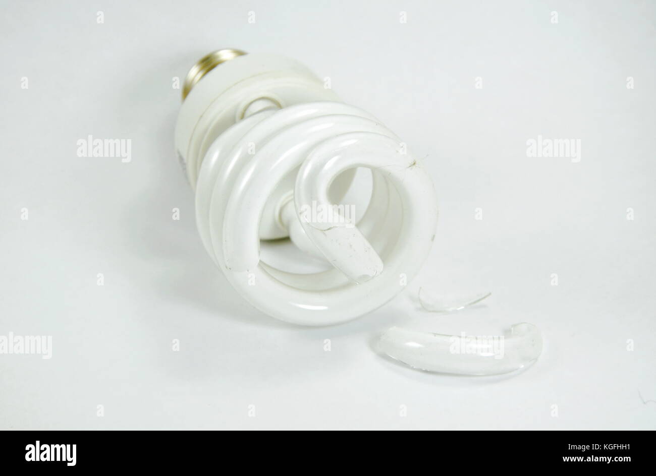 crack electric led on white background Stock Photo - Alamy