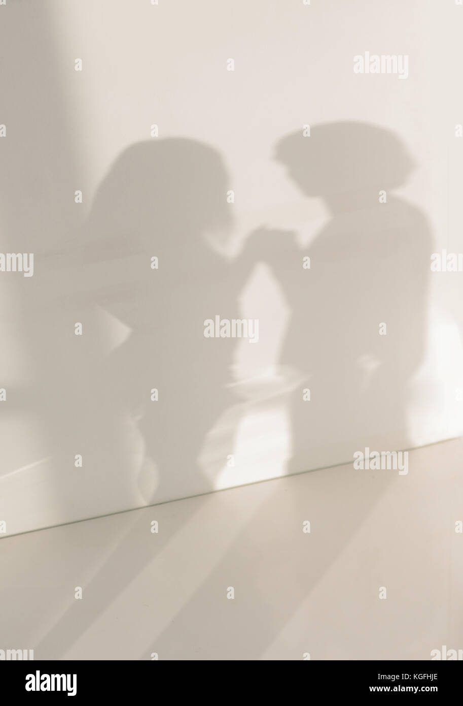 white room with dim shadow couples.background Stock Photo - Alamy