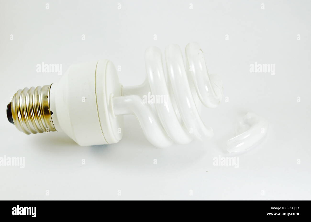 crack electric led on white background Stock Photo - Alamy