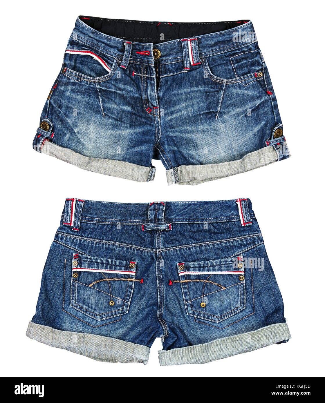 Old denim jean shorts hi-res stock photography and images - Alamy