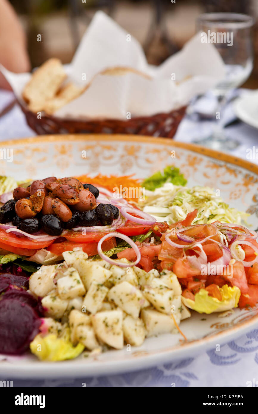 Traditional Moroccan dish - carrots, potatoes, onions, garlic, beans ...