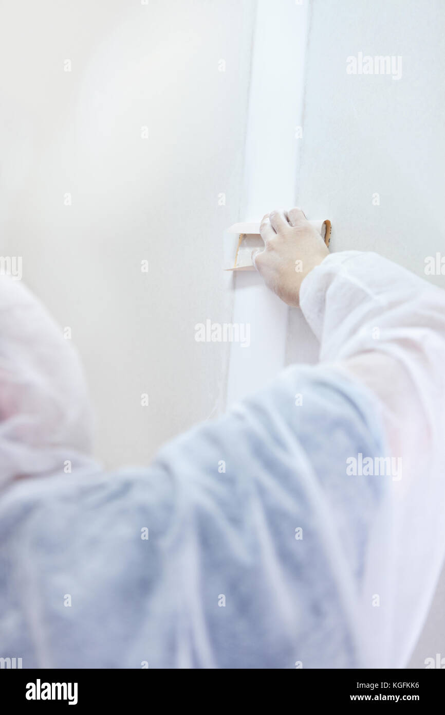 Plastering process hi-res stock photography and images - Alamy