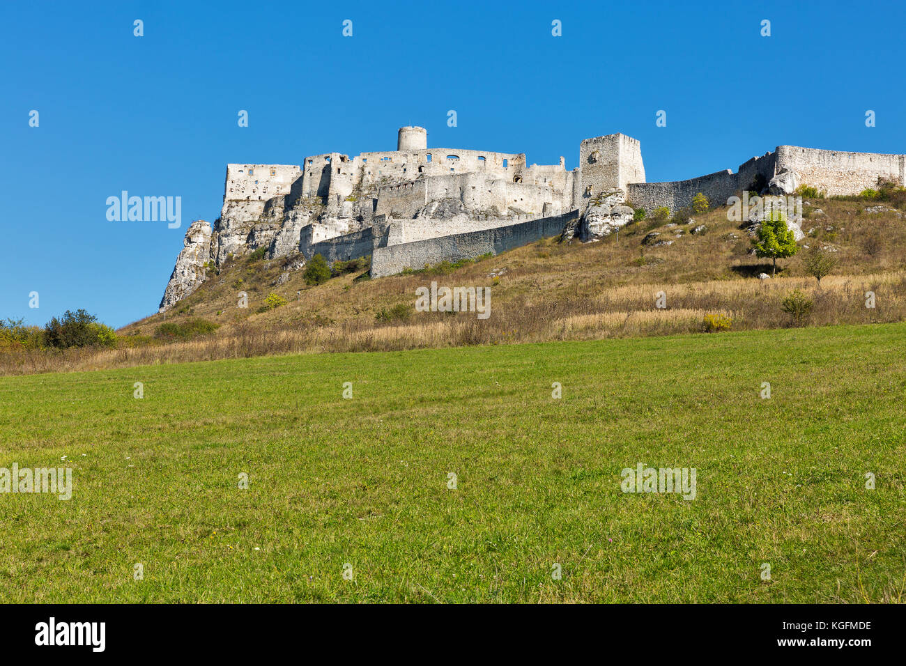 Spis Castle in Slovakia. Spissky hrad, National Cultural Monument ...