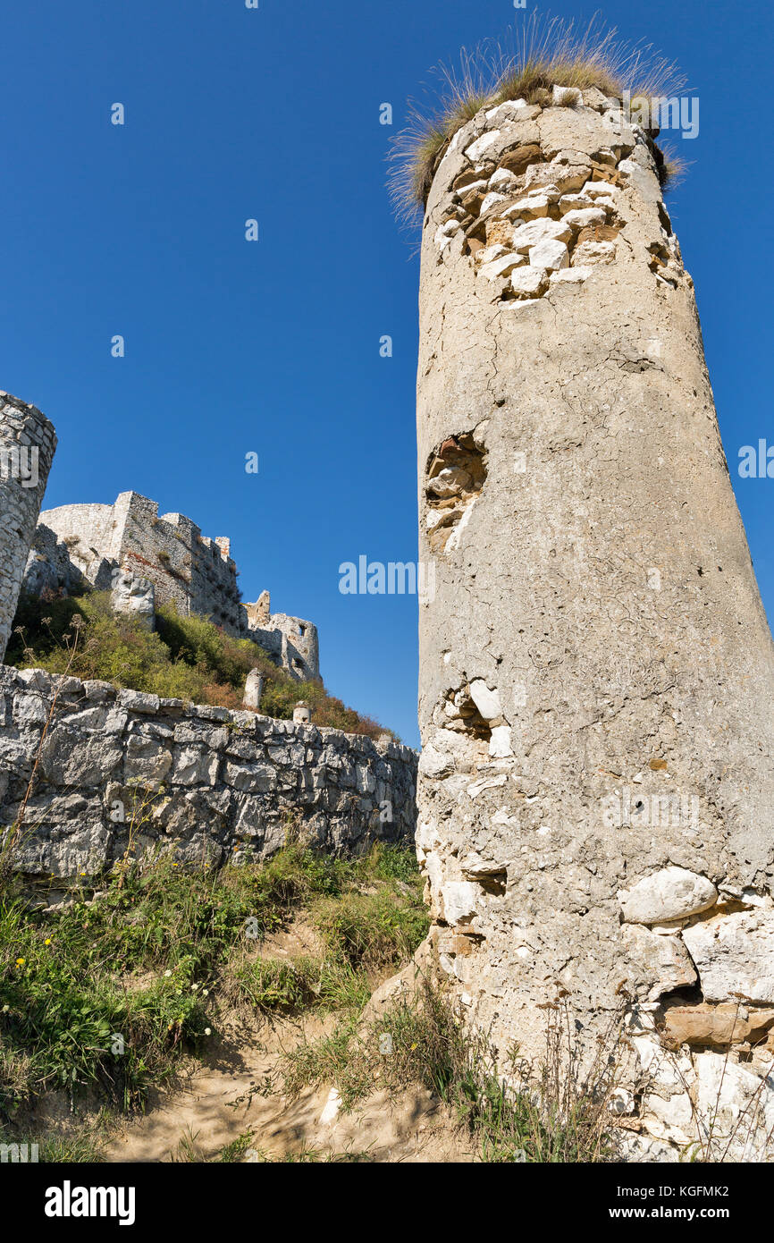 Tower of Spis Castle in Slovakia. Spissky hrad, National Cultural ...