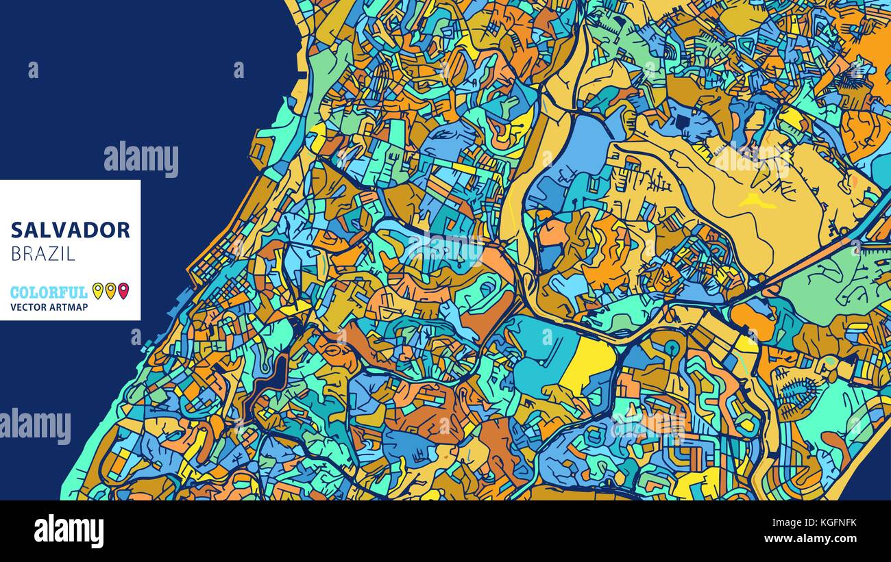 Colorful vector brazil map hi-res stock photography and images - Alamy