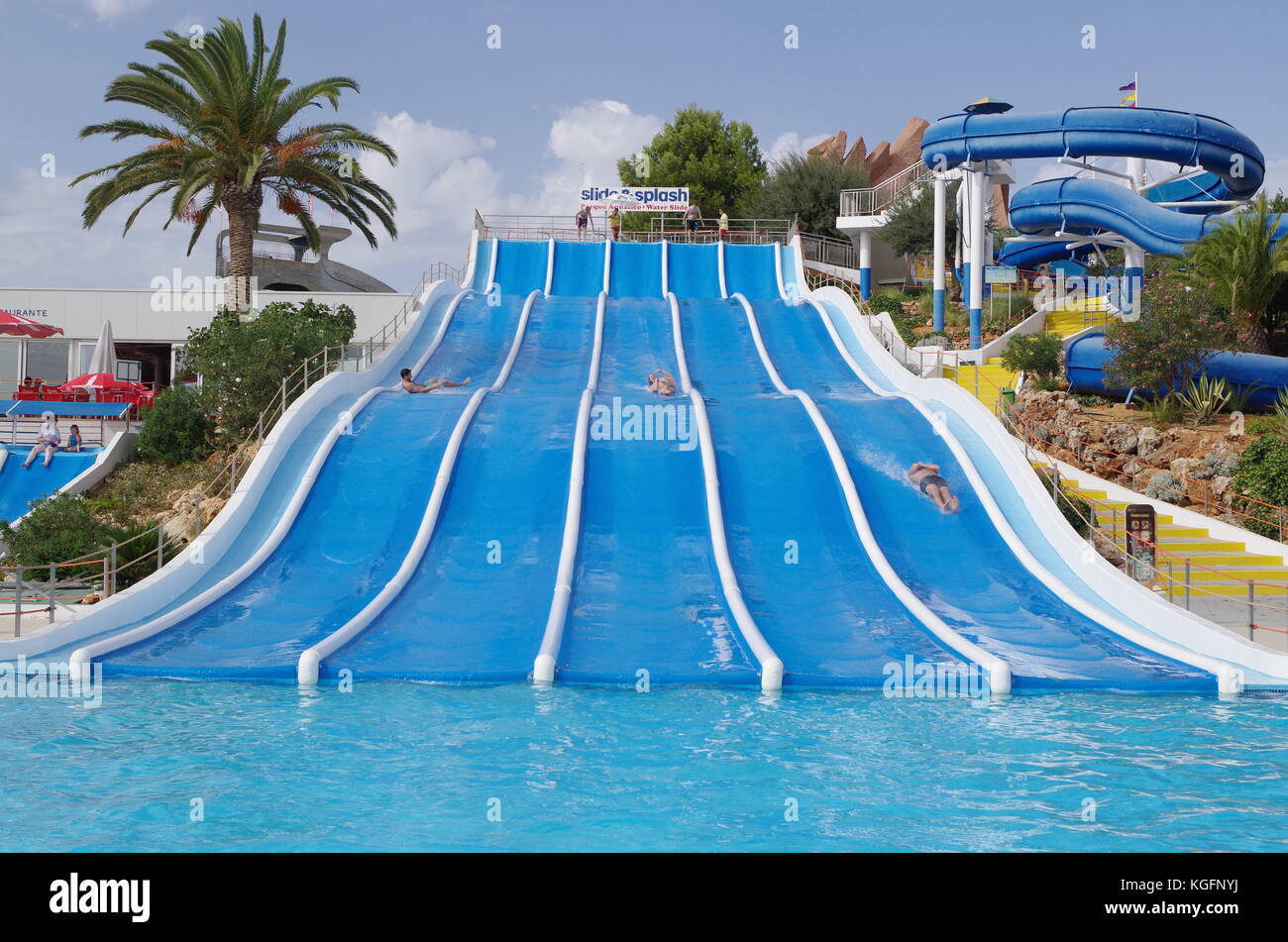 Water park slide hi-res stock photography and images - Alamy