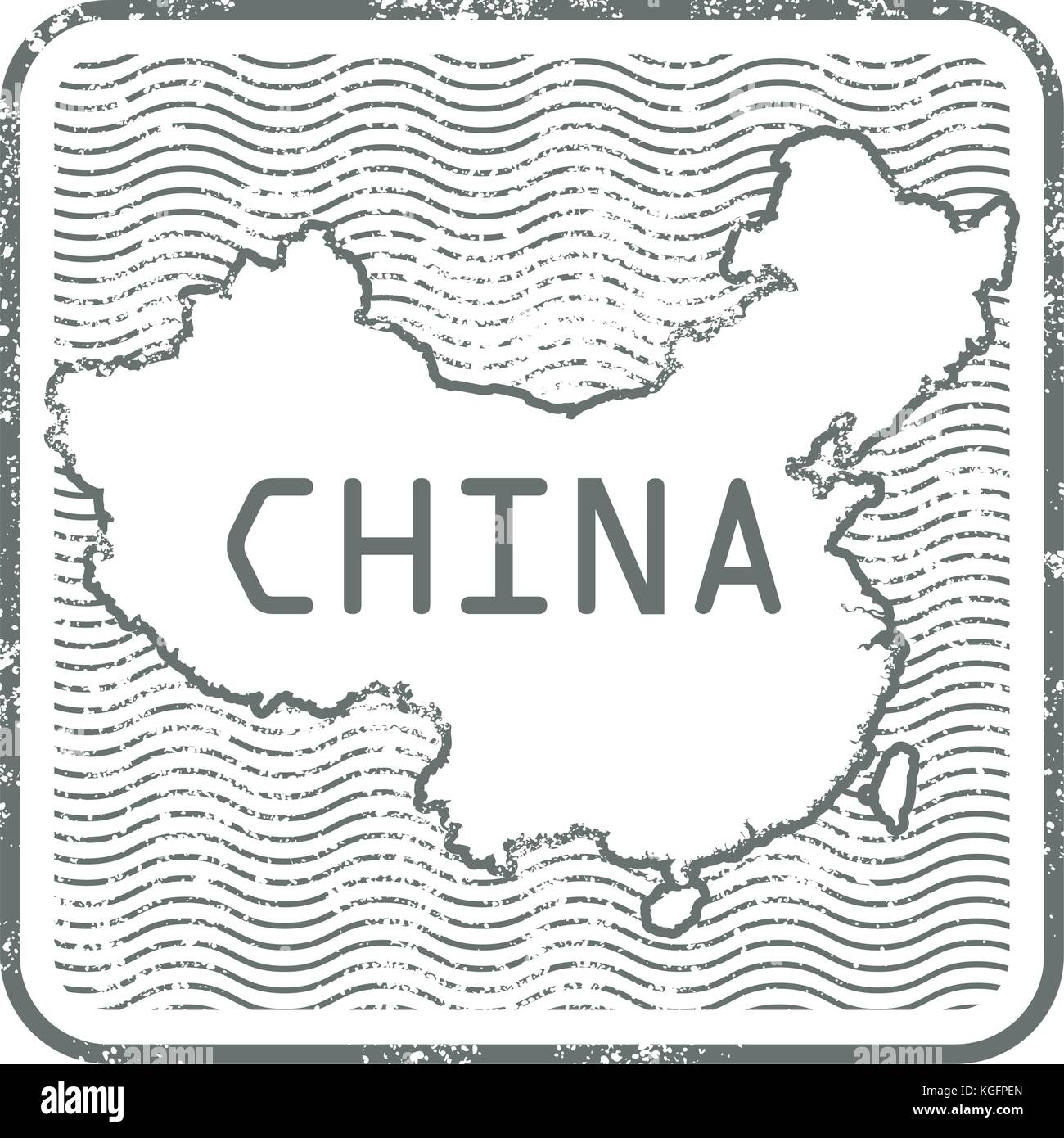 Contour map china vector Stock Vector Images - Alamy