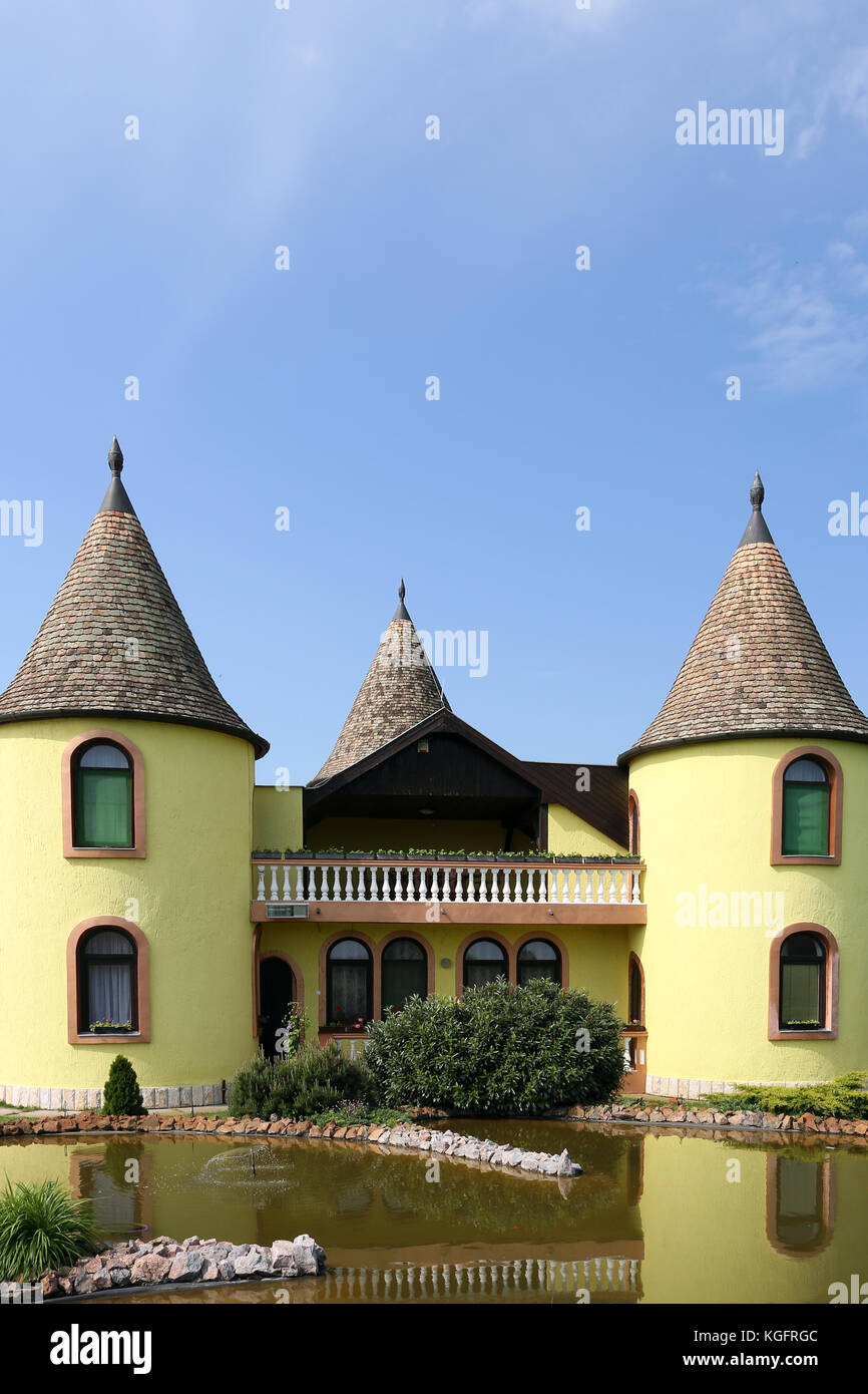 castle with pond Eastern Europe Stock Photo - Alamy