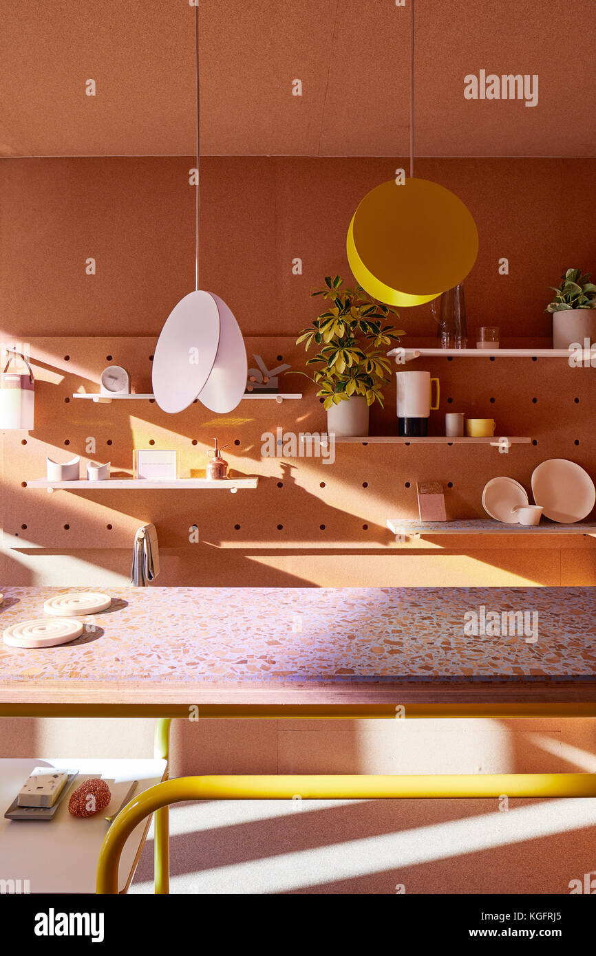 Showroom interior. The Stack - Mini Living Urban Cabin, London, United ...