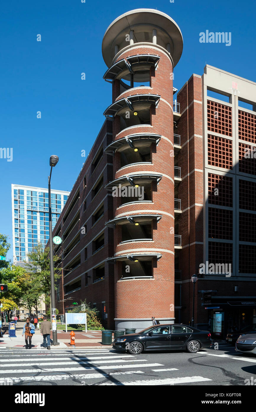 Public parking original design with a tower, Philadelphia, Pennsylvania ...