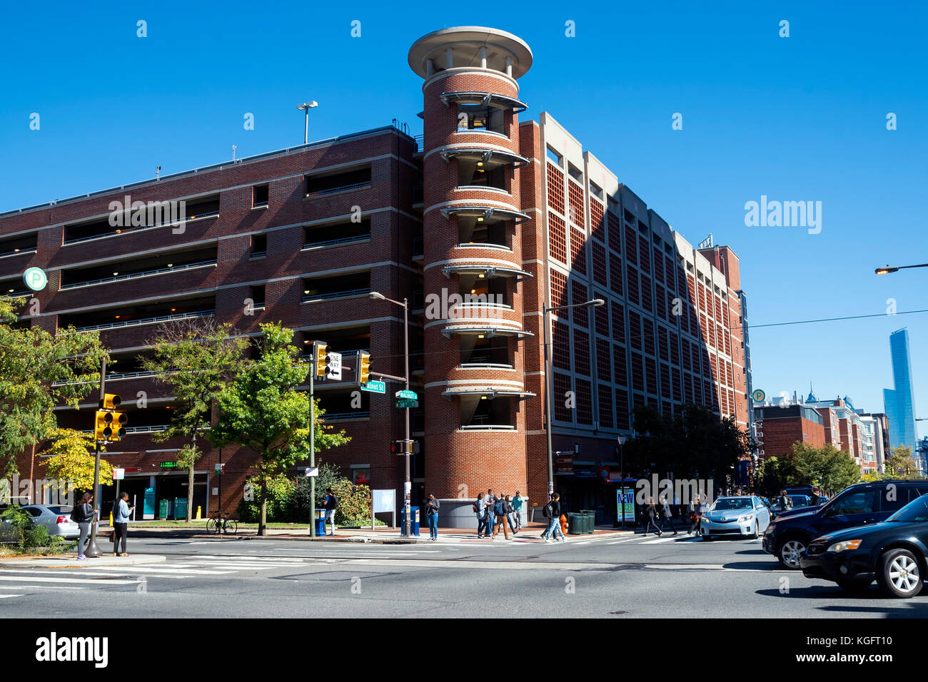 Public parking original design with a tower, Philadelphia, Pennsylvania ...