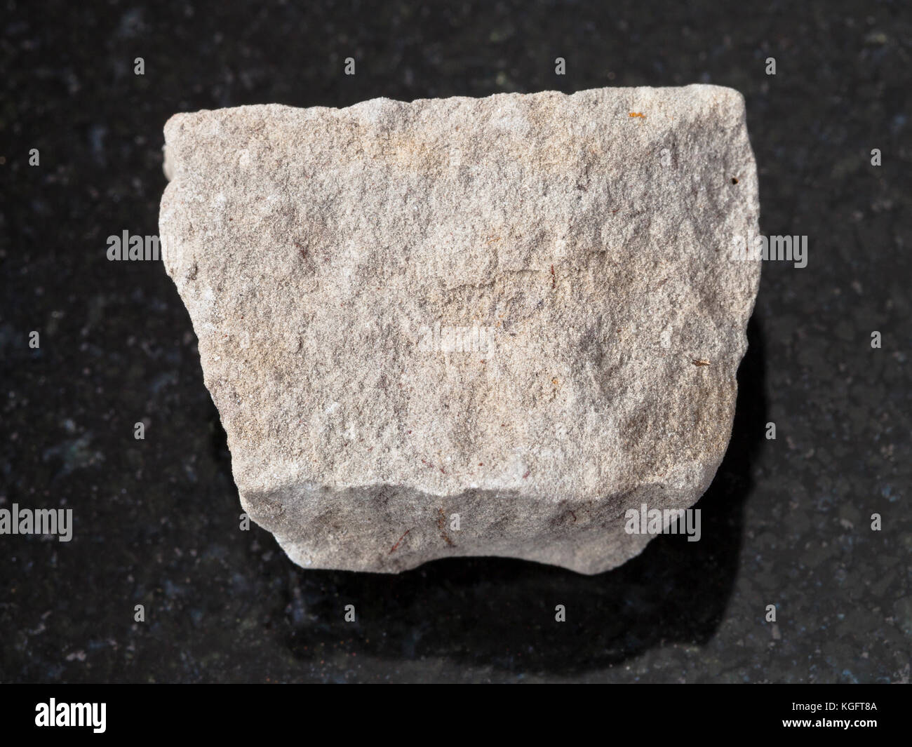 macro shooting of natural mineral rock specimen - rough gray Dolomite ...