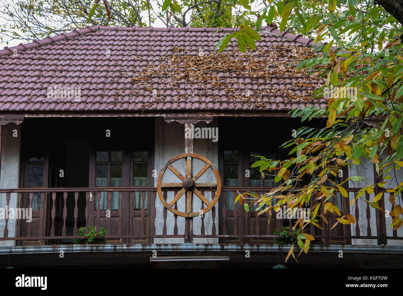 Second floor of an antique balkan house Stock Photo - Alamy
