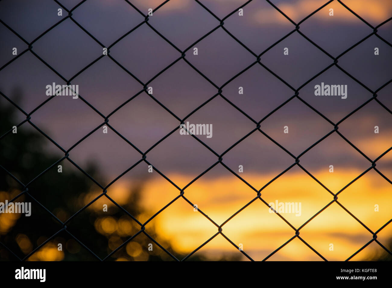 Sunlight behind the net Stock Photo - Alamy