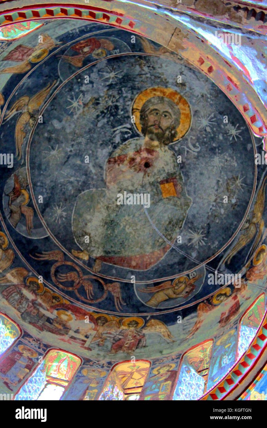 Georgian orthodox monastery Gelati inside Stock Photo - Alamy