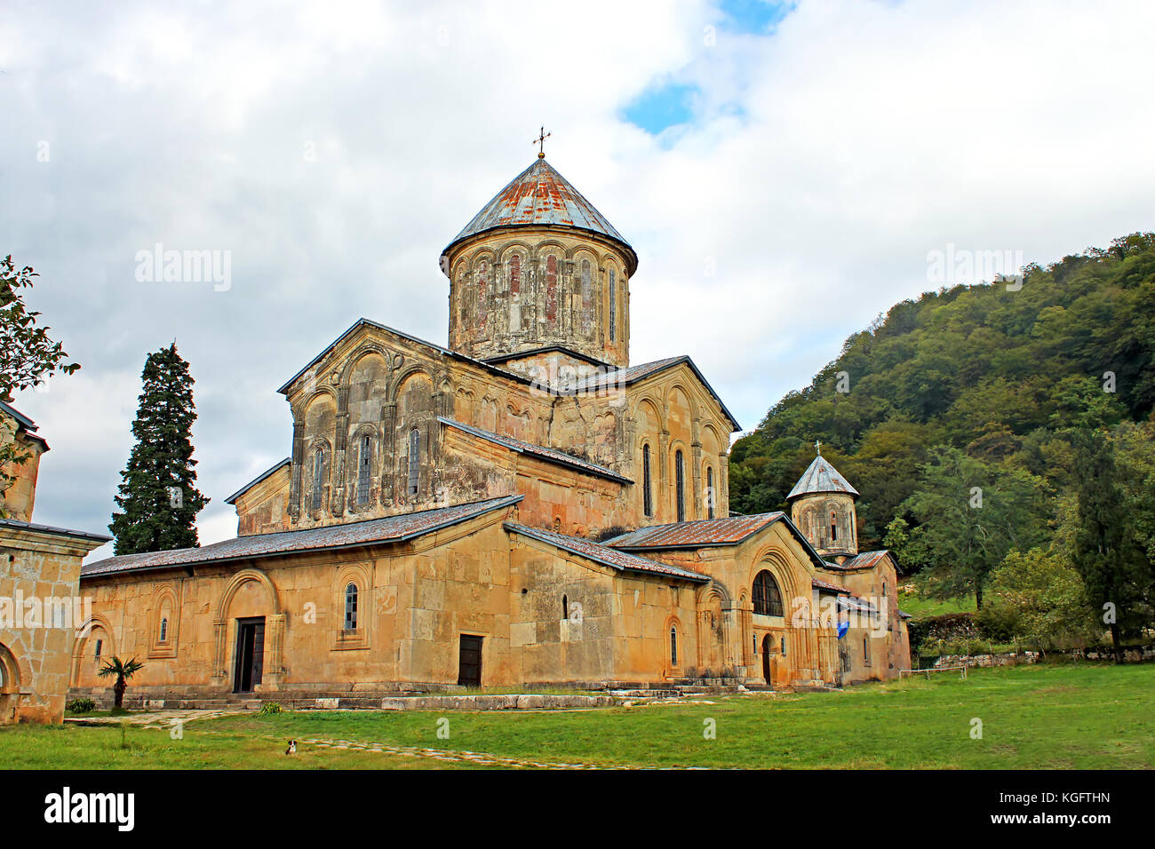Gelati Monastery, Georgia. It contains the Church of the Virgin founded ...