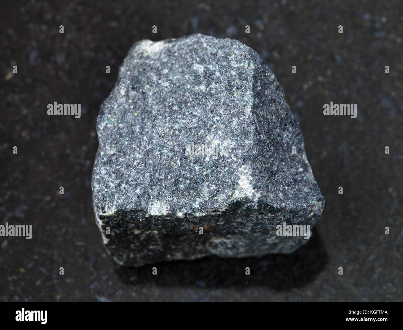 macro shooting of natural mineral rock specimen - raw Gabbro stone on ...