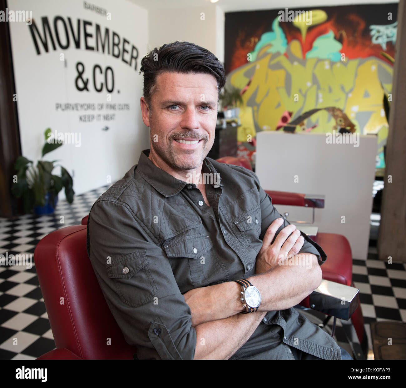 Adam Garone co founder of Movember Foundation at their office in Culver ...