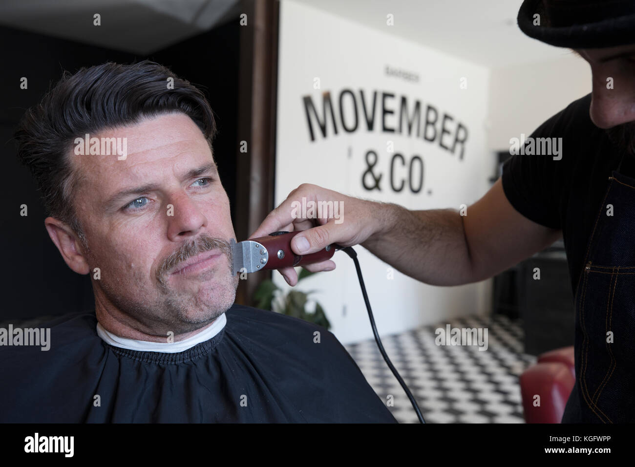 Adam Garone co founder of Movember Foundation at their office in Culver ...
