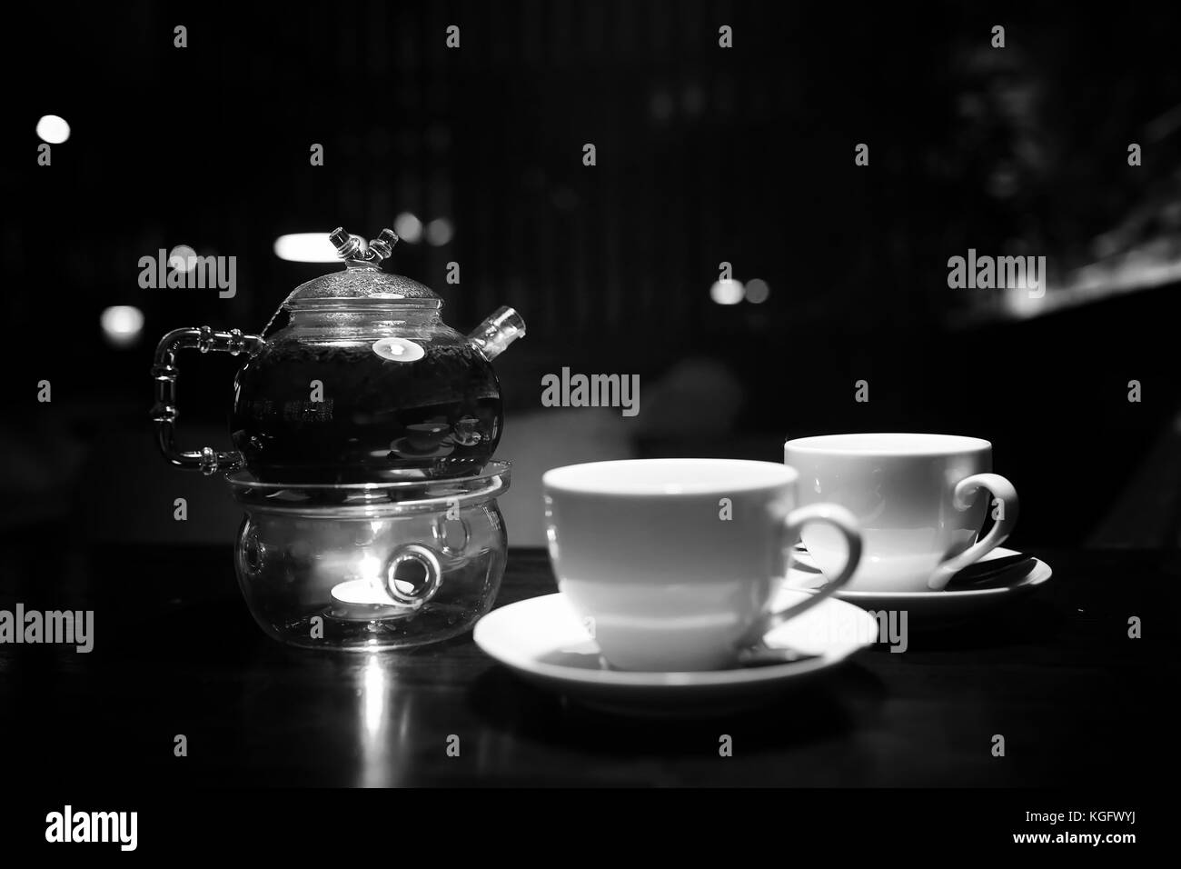 A table in a cafe objects Stock Photo - Alamy