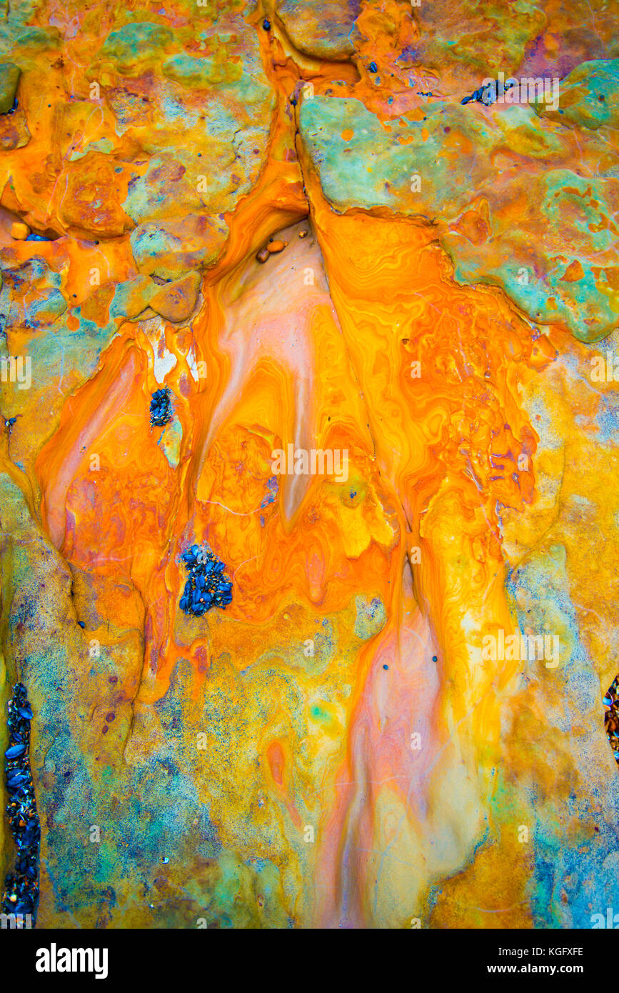 Rainbow Rock. One of a series of natural objects produced in art style ...