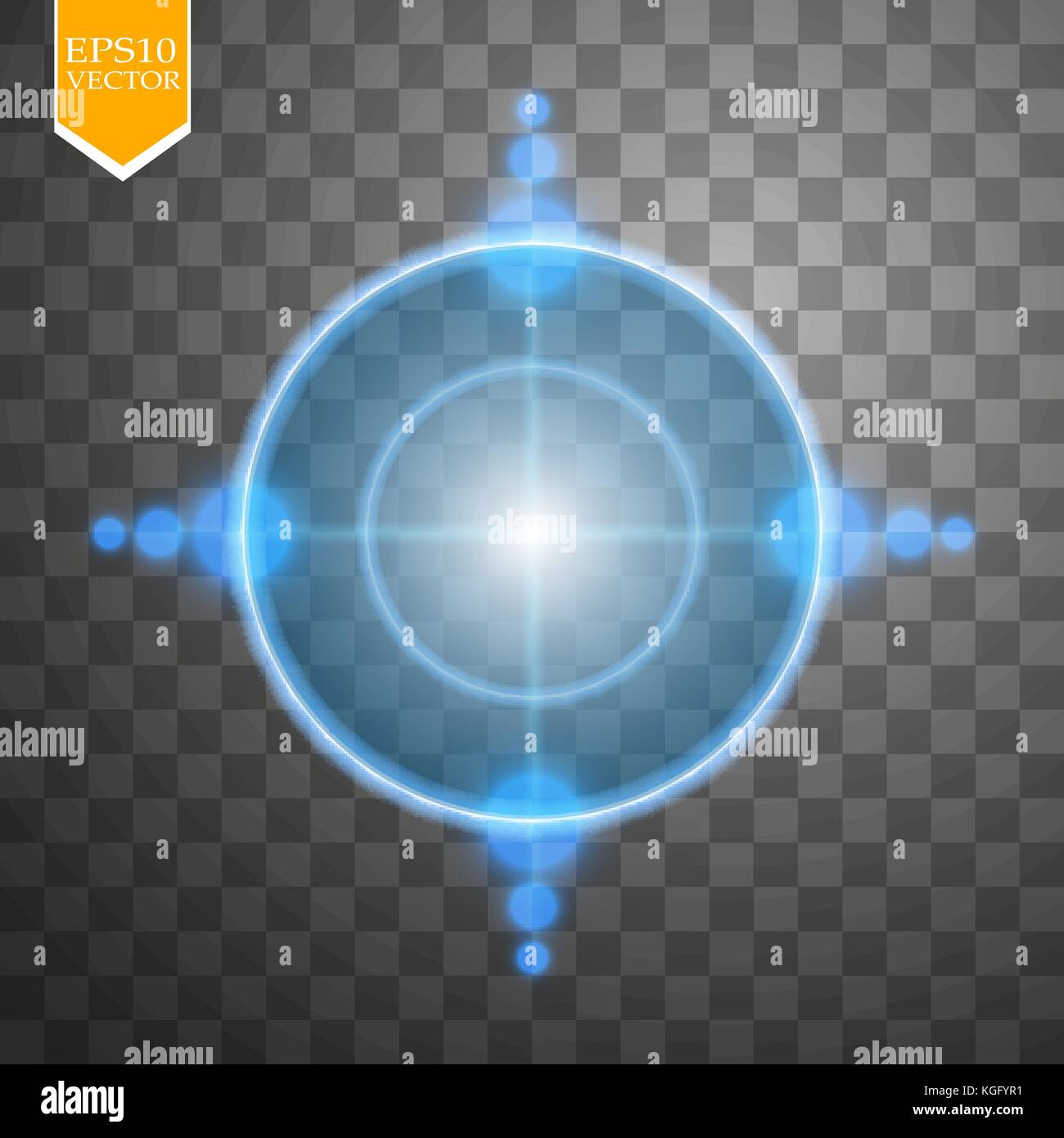 Neon Target isolated. Game Interface Element. Vector Stock Vector Image & Art - Alamy