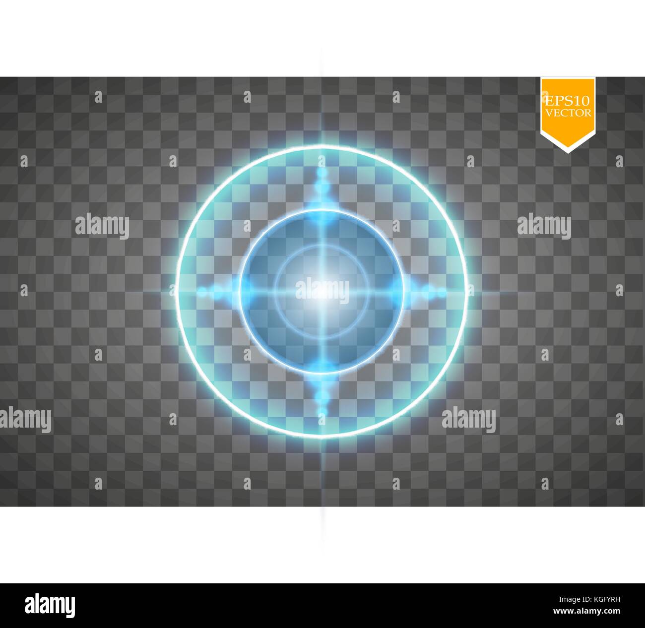 Neon Target isolated. Game Interface Element. Vector Stock Vector Image & Art - Alamy