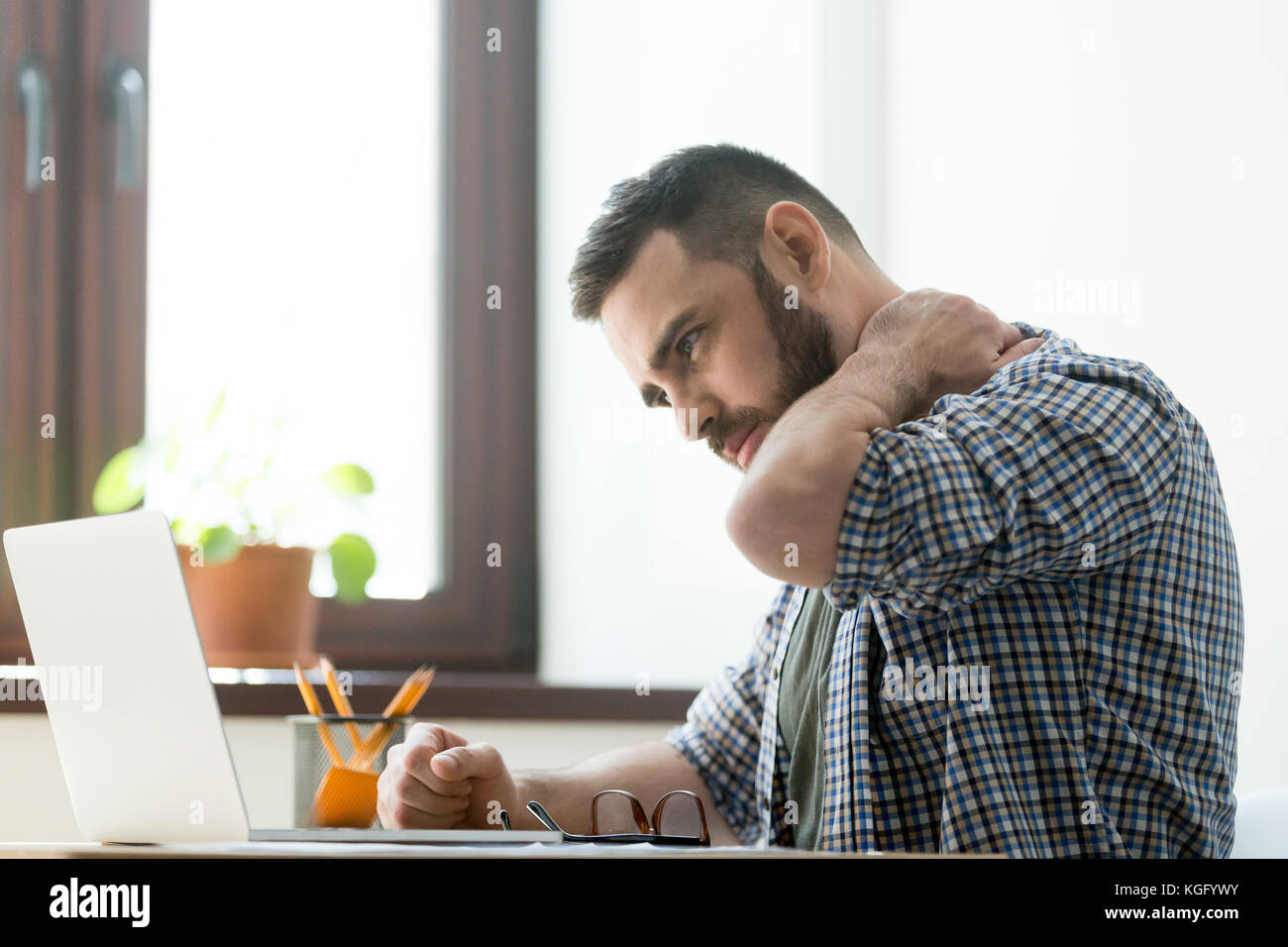 Man in deep tension hi-res stock photography and images - Alamy