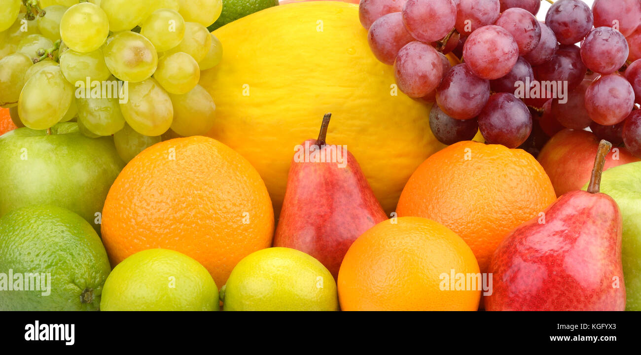background of a set of ripe fruit Stock Photo - Alamy