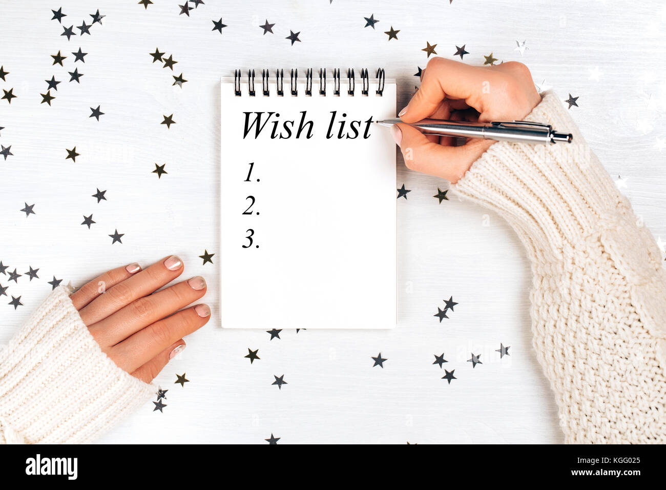 Christmas wish list written hi-res stock photography and images - Alamy