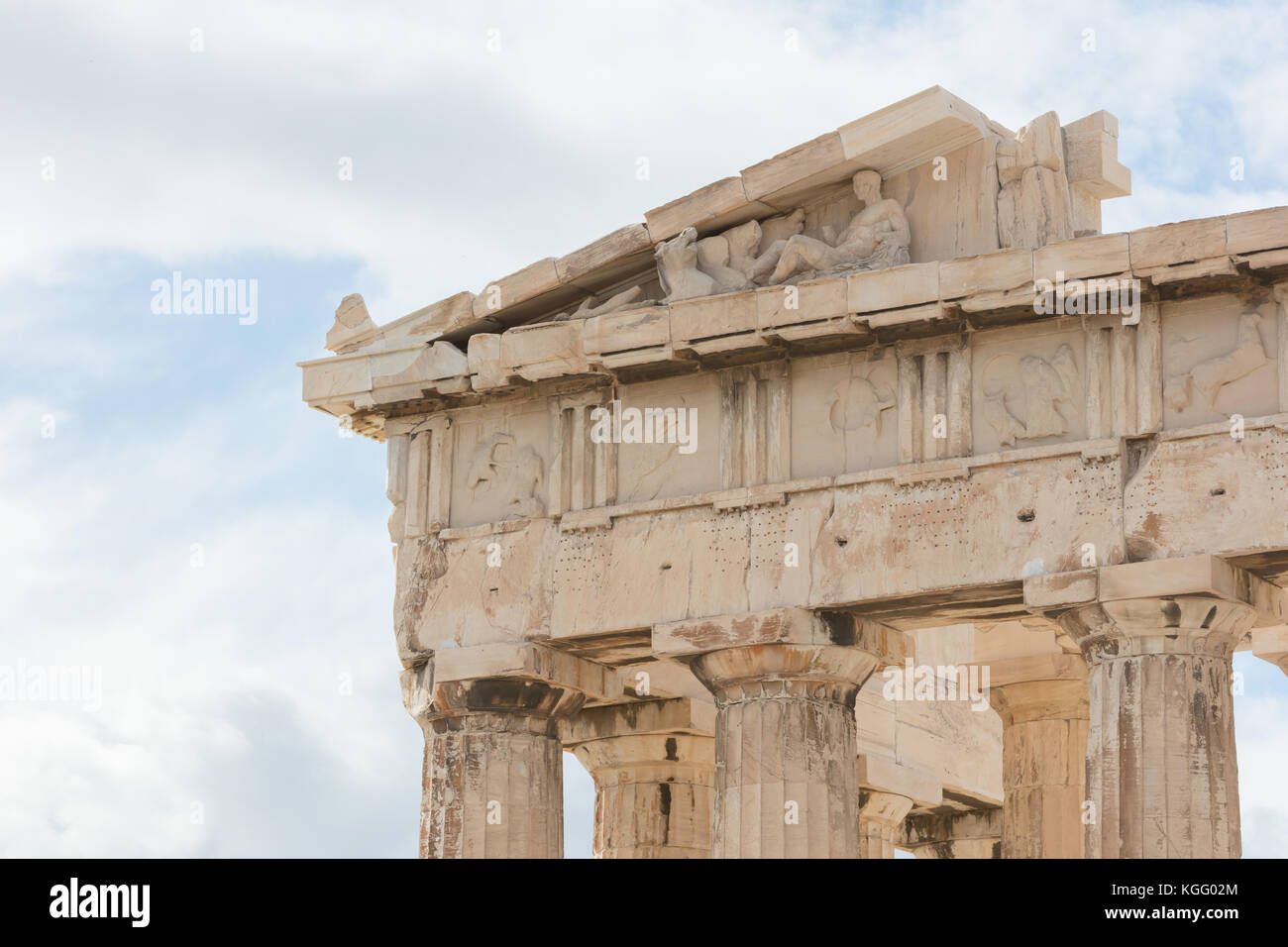 Old details of the Athenian Acropolis, Greece Stock Photo - Alamy