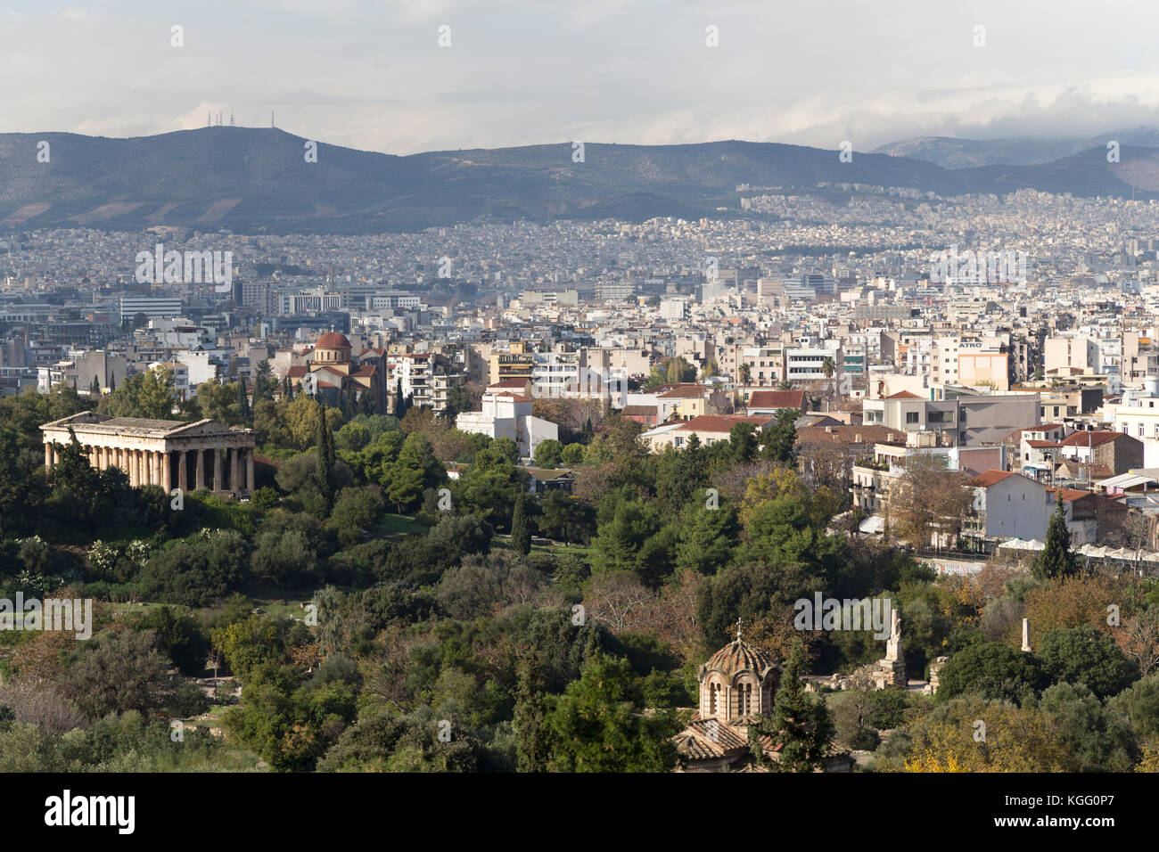 Elevated view of athens hi-res stock photography and images - Alamy