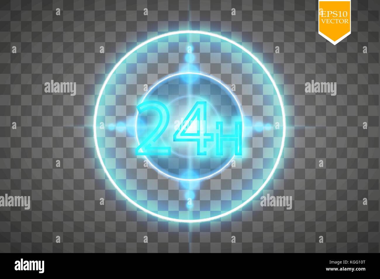 Neon Target isolated. Game Interface Element. Vector Stock Vector Image & Art - Alamy