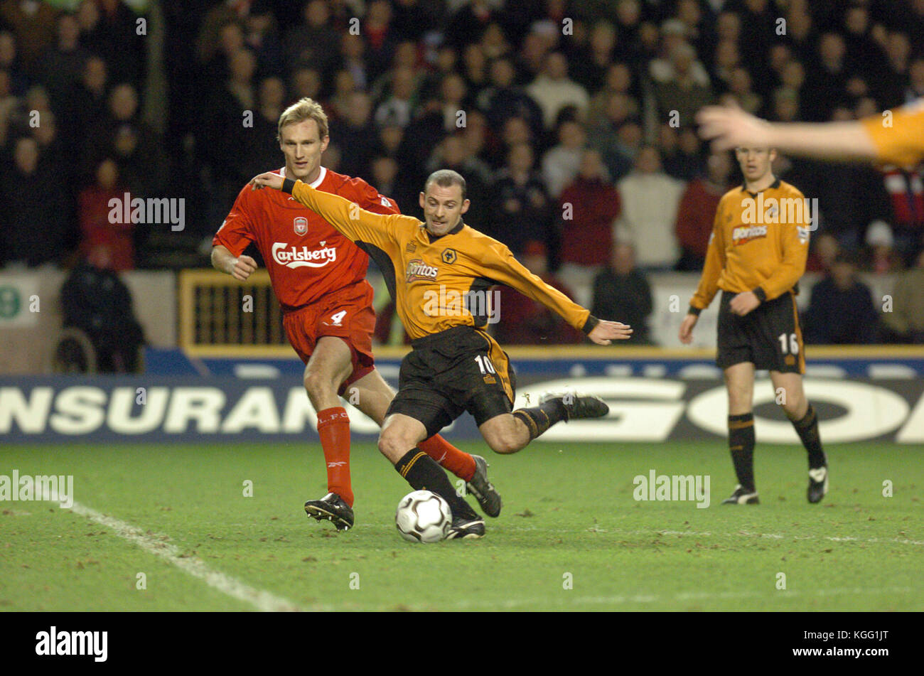 Footballer Colin Cameron Wolverhampton Wanderers v Liverpool 21 January ...