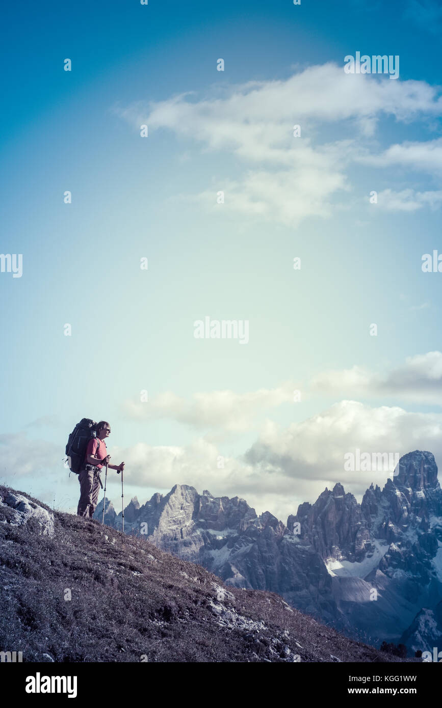 Trekking hiker hi-res stock photography and images - Alamy