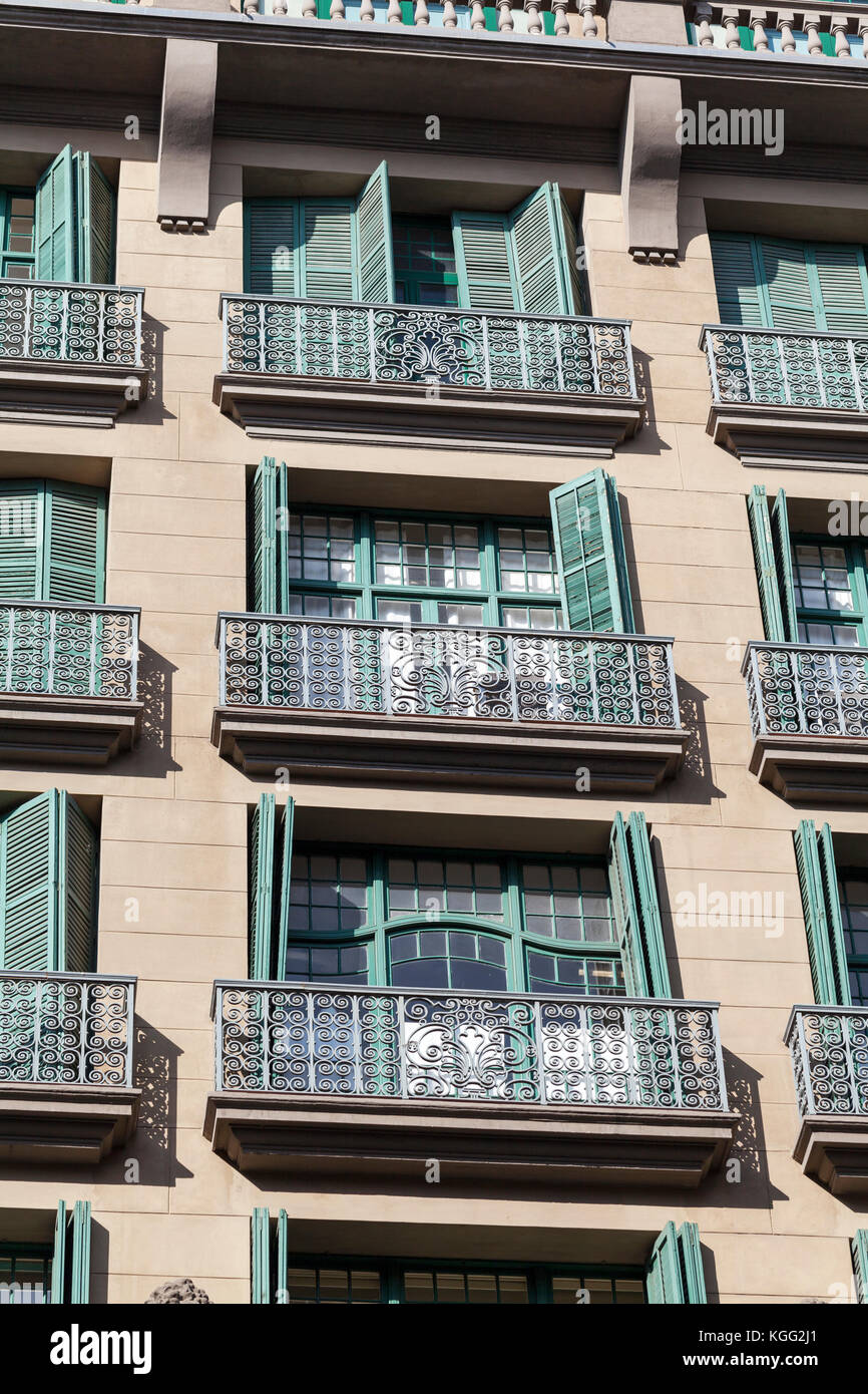Spain, Barcelona, Spanish balconies Stock Photo - Alamy