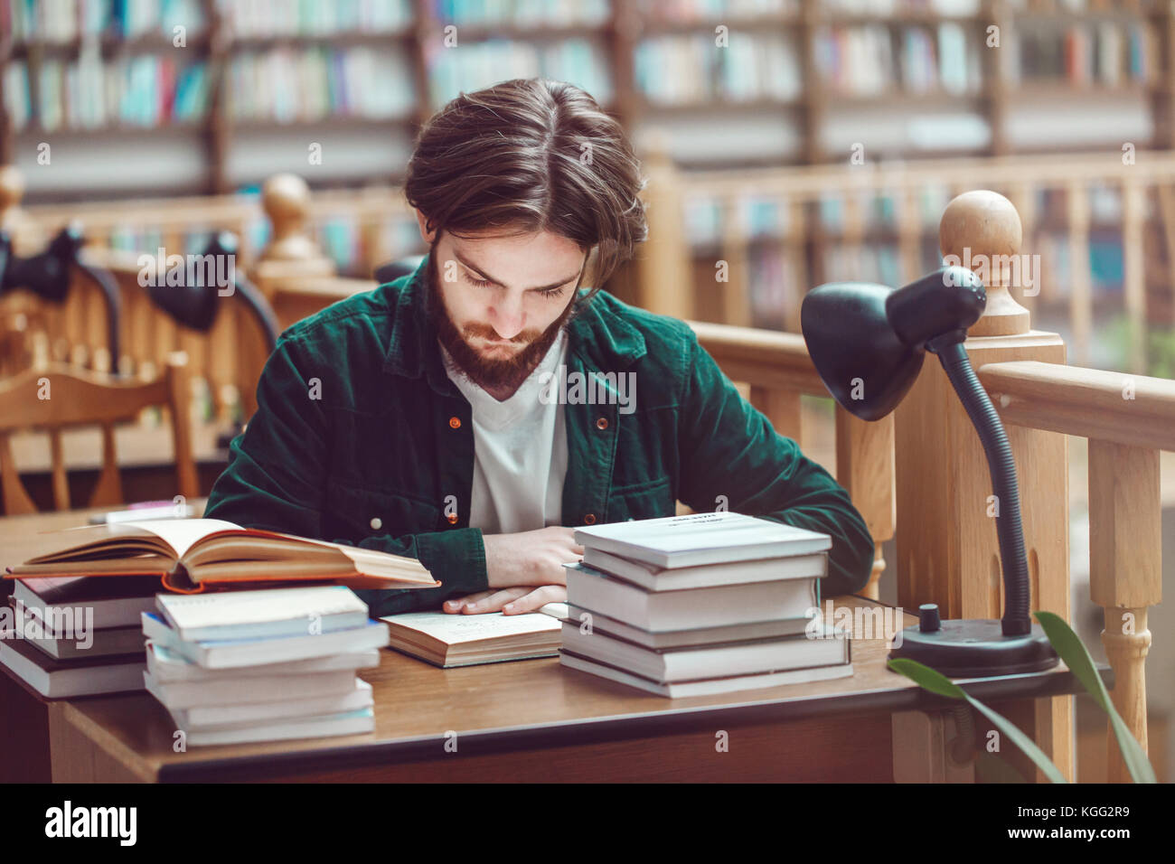 Getting Knowledges in Books Stock Photo - Alamy