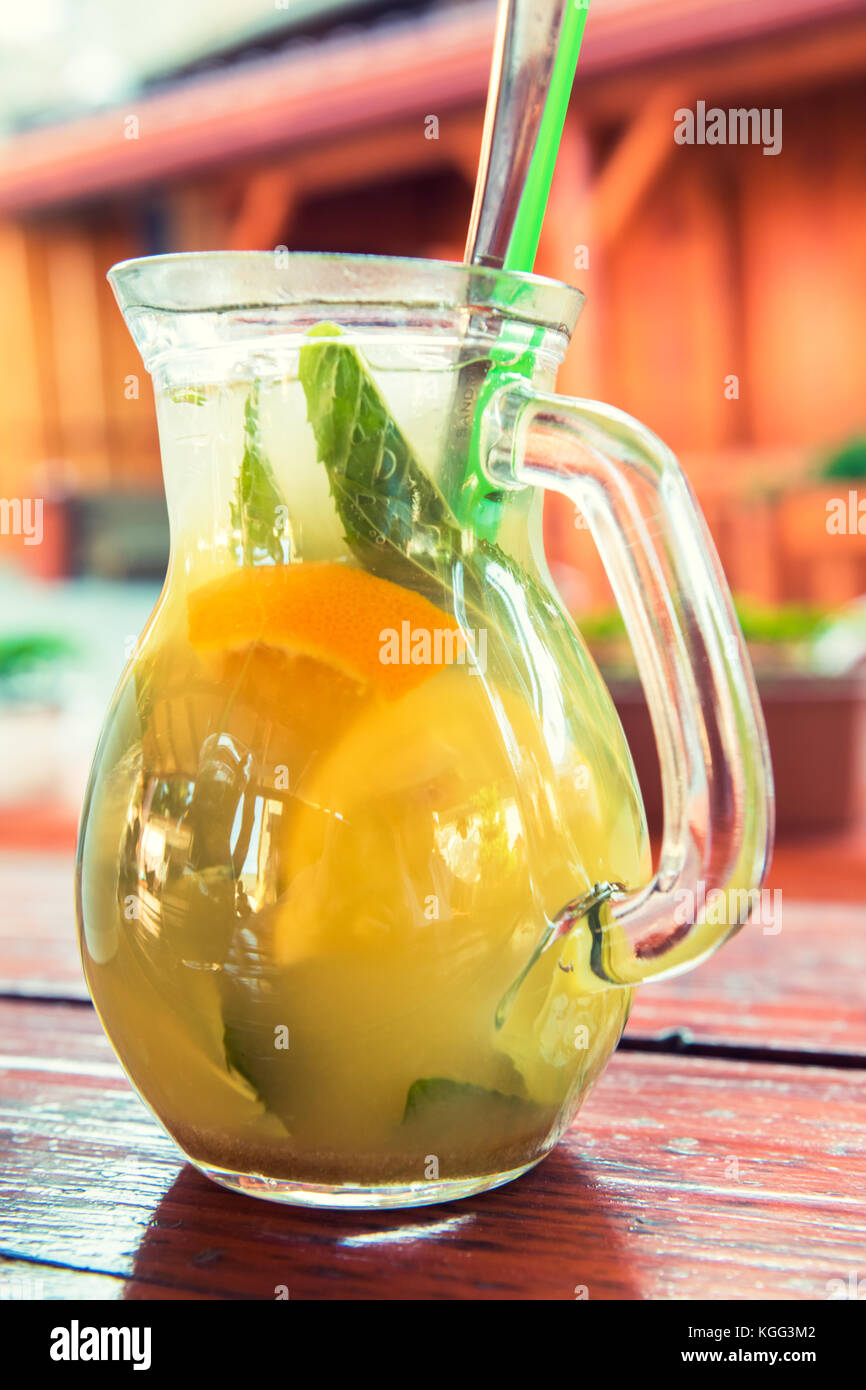 Refreshing summer citrus lemonade Stock Photo - Alamy