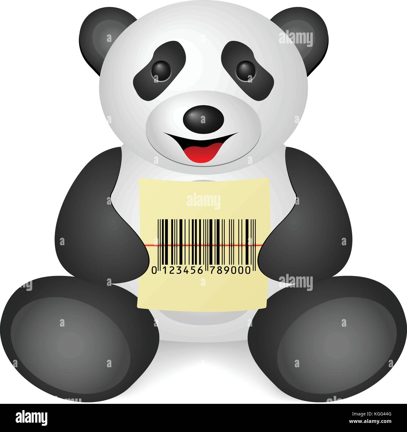 Panda bar code on a white background Stock Vector Image & Art - Alamy