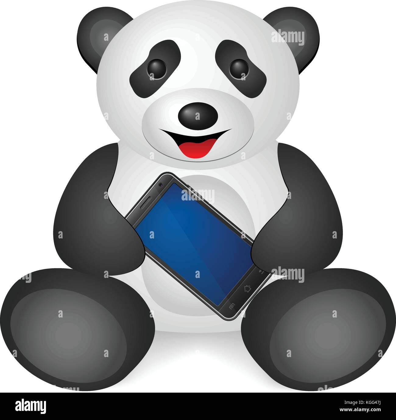 Mobile screen animal Stock Vector Images - Alamy