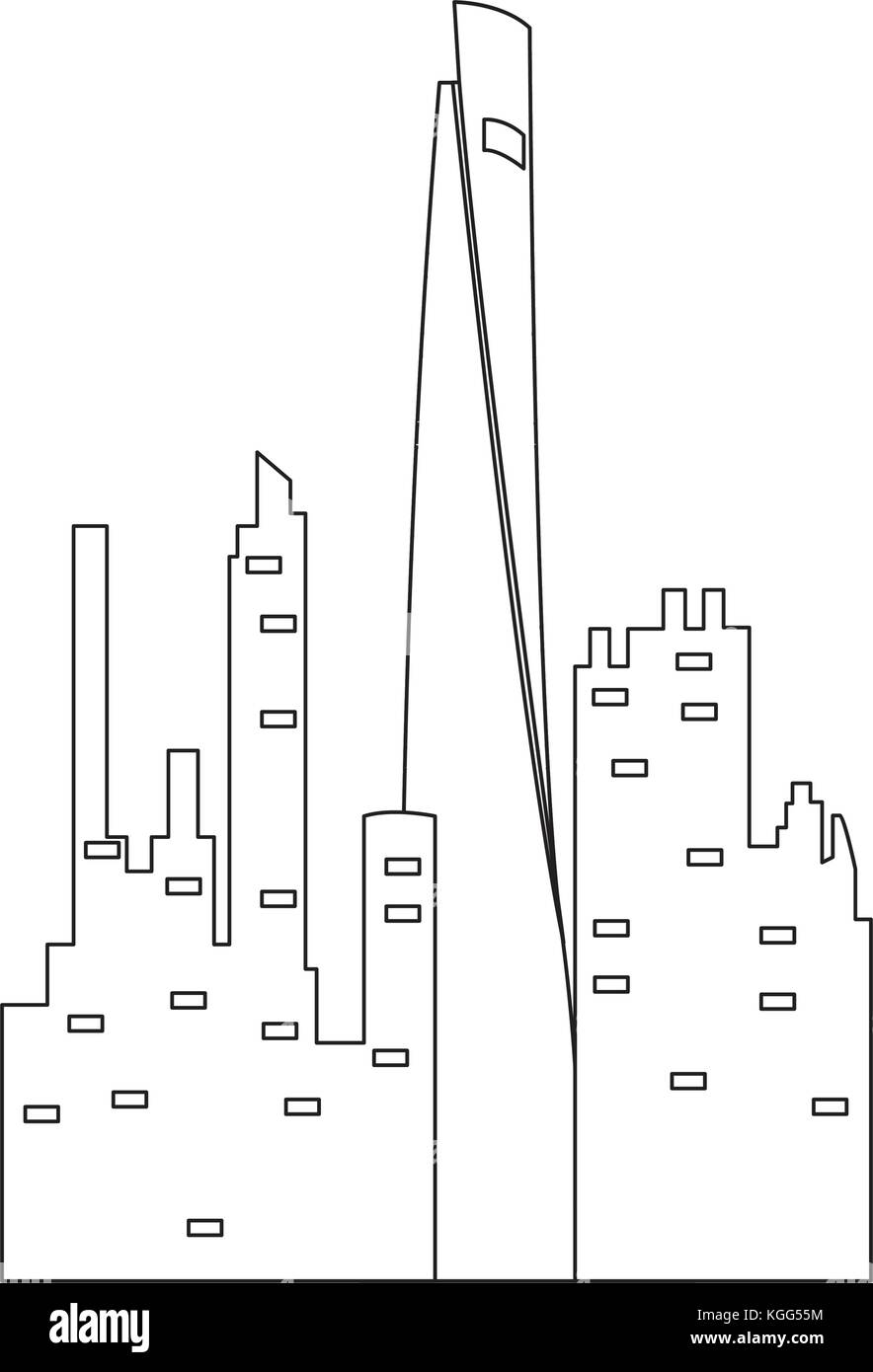 Shanghai city view china Stock Vector Images - Alamy