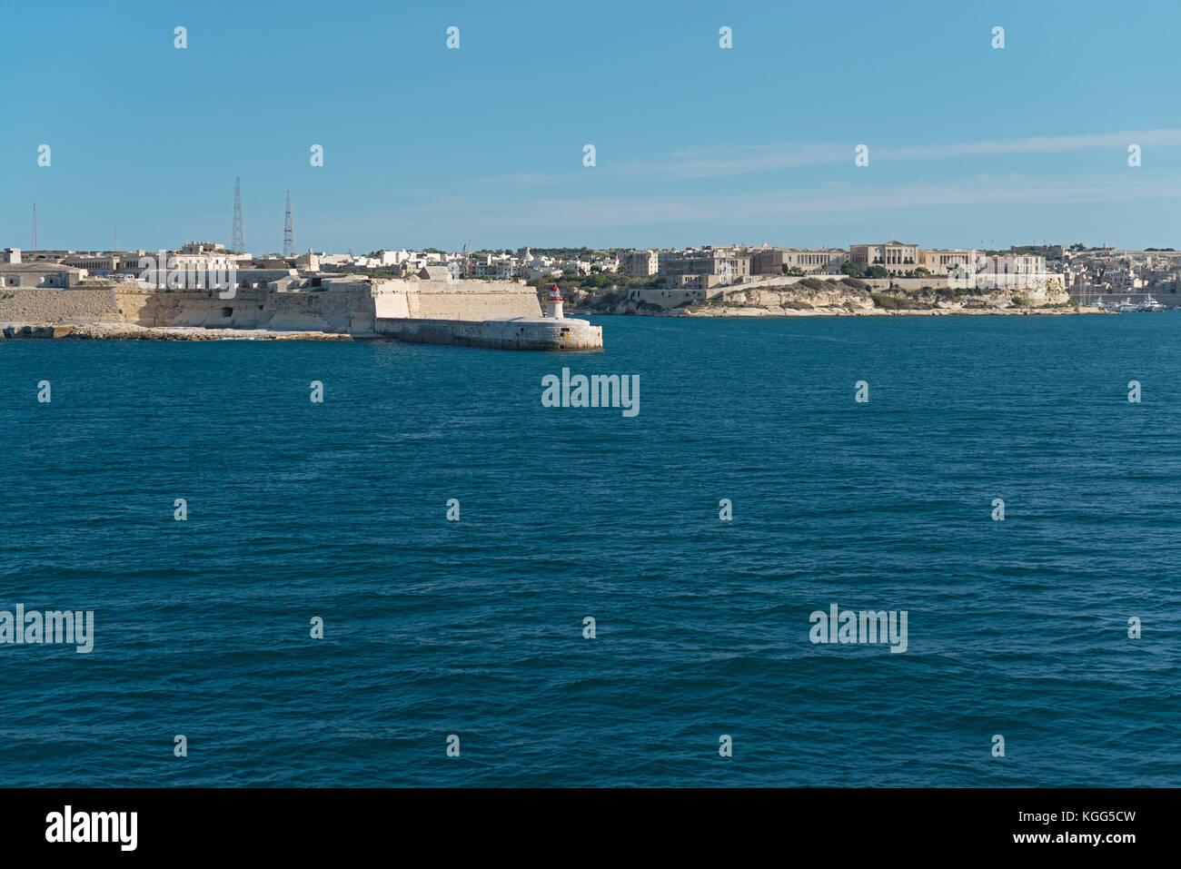 Fort Ricasoli and city Kalkara (Malta Stock Photo - Alamy