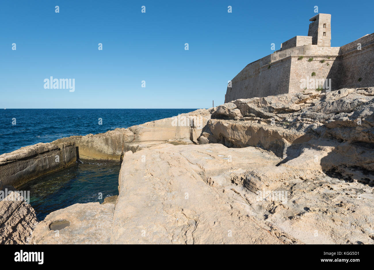 Fort Saint Elmo (Malta Stock Photo - Alamy