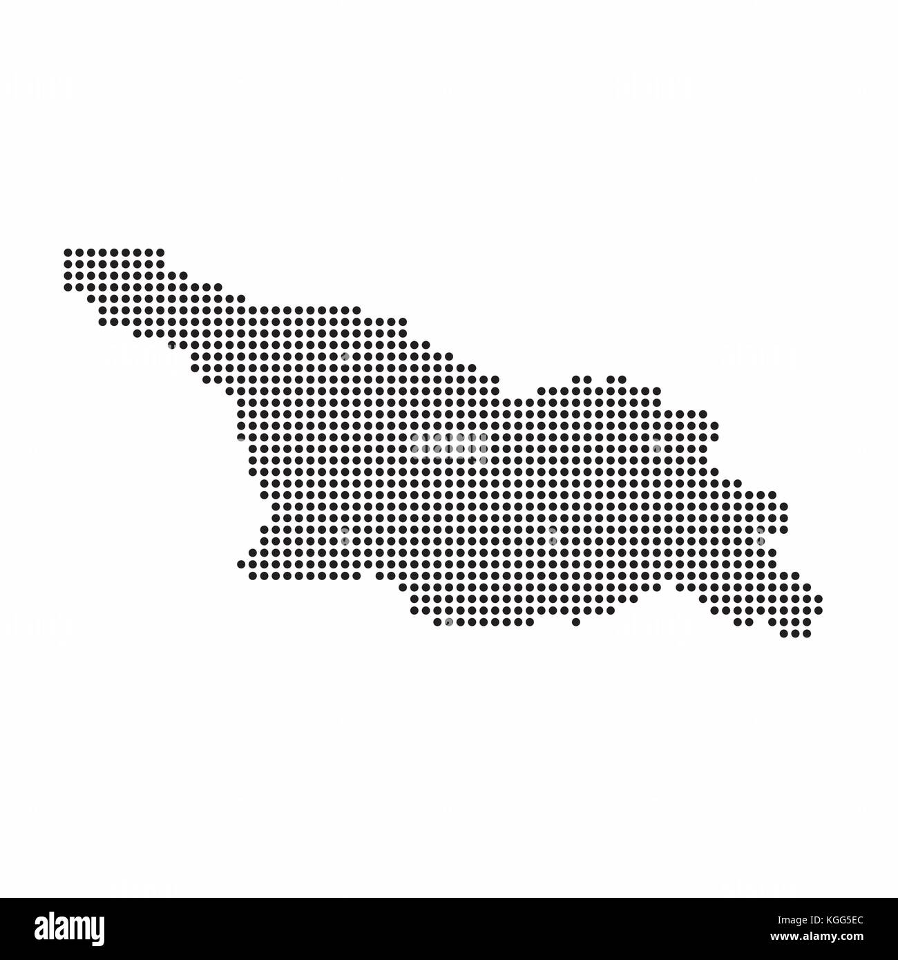 Georgia country map hi-res stock photography and images - Alamy