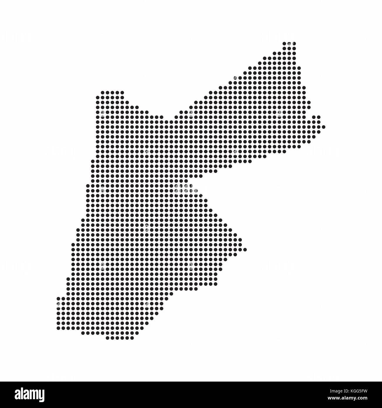 Jordan country map hi-res stock photography and images - Alamy